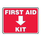 First Aid Kit Location Sign 10" x 14", Adhesive Vinyl — Mountainside ...