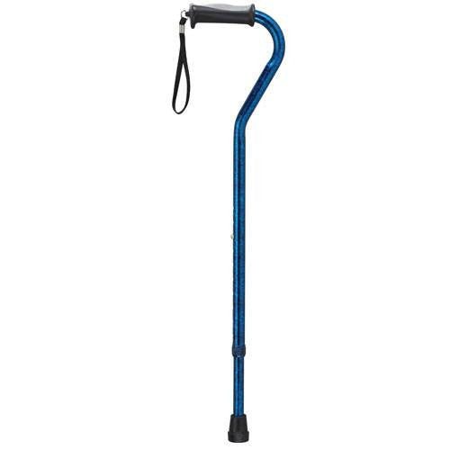 Adjustable Height Offset Handle Cane with Gel Hand Grip — Mountainside ...