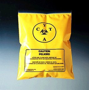 Chemotherapy Transport Bags 100/bx — Mountainside Medical Equipment