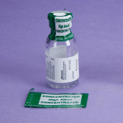 Concentrated High Alert Vial Plastic Shrink Bands 250/Pack ...