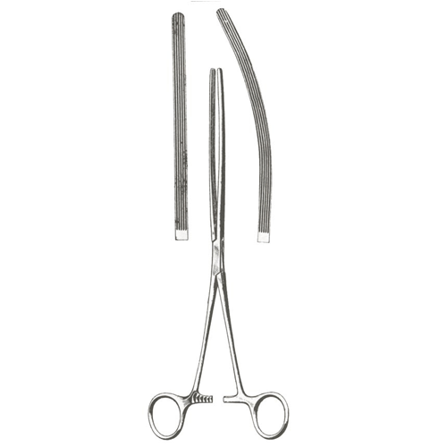 Doyen Forceps with Longitudinal Serrations — Mountainside Medical Equipment