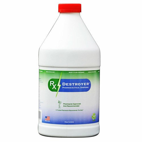 Rx Destroyer Drug Destroyer Disposal System 64 oz — Mountainside ...