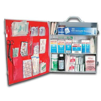 Large Metal First Aid Kit with Supplies — Mountainside Medical Equipment