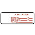 IV Set Change Labels 1000/Roll — Mountainside Medical