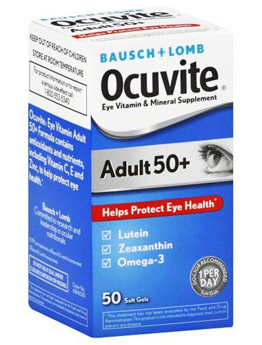 Ocuvite Adult 50+ Softgels 50 Count Bottle — Mountainside Medical Equipment