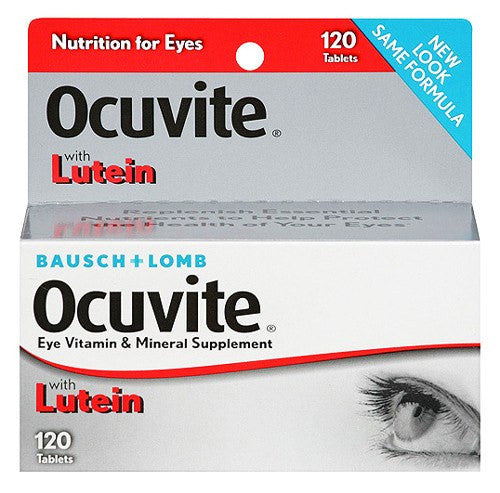 Ocuvite Lutein Antioxidant Eye Vitamin & Mineral Supplement 60 Tablets ...
