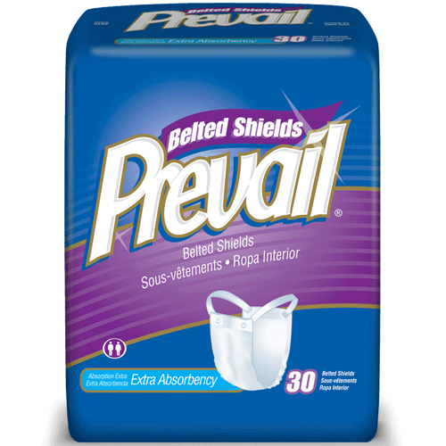 Prevail Belted Shield Undergarments with Extra Absorbency 120/Case ...