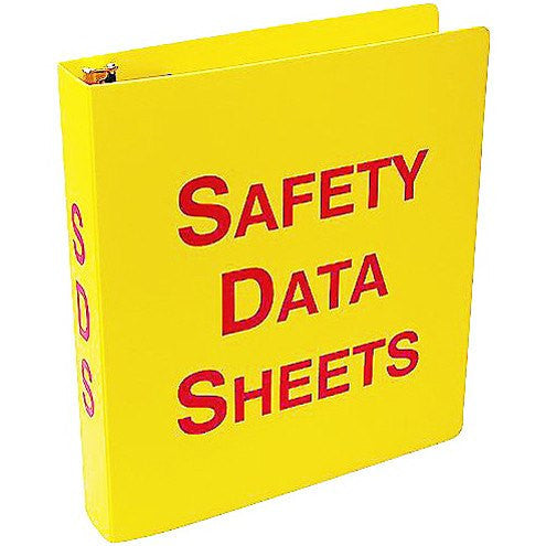 Safety Data Sheets Binder, Yellow 3-Ring Binder — Mountainside Medical ...