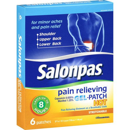 Salonpas Pain Relieving Hot Patches — Mountainside Medical Equipment
