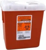 Sharps Container with Rotor Opening Lid 2 Gallon — Mountainside Medical ...