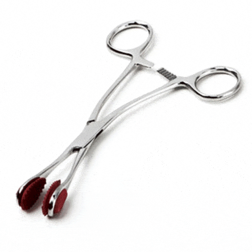 Stainless Steel Tongue Seizure Forceps — Mountainside Medical Equipment